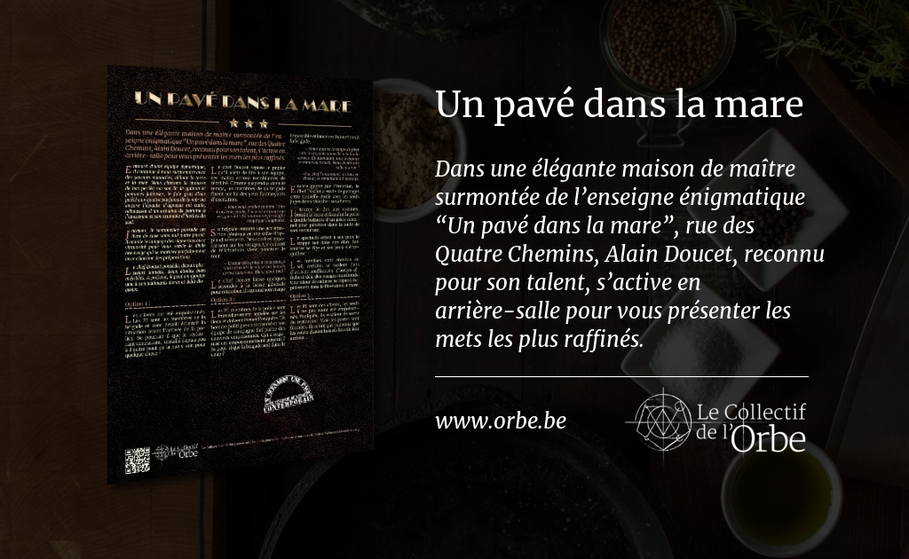 Un pavé dans la mare | Le Collectif de l'Orbe